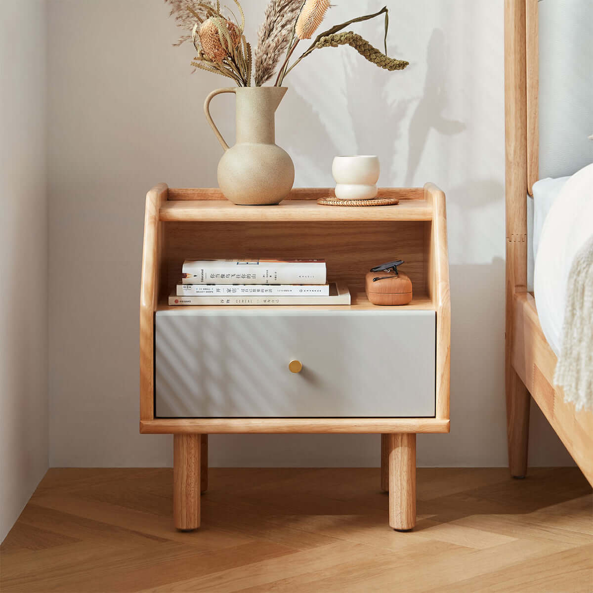 Arlona Grey Bedside Table – Direct Furniture Depot